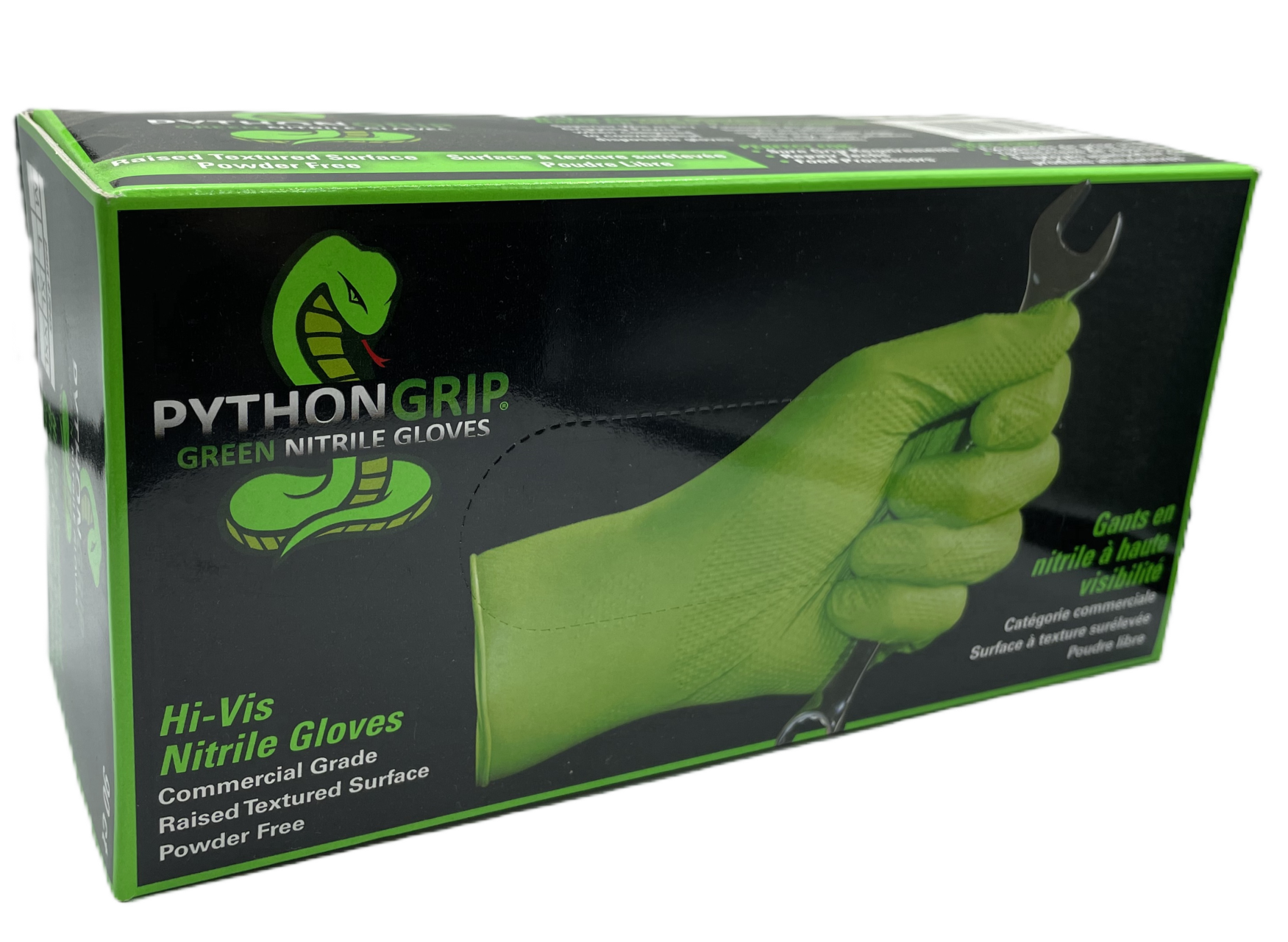 Rękawice nitrylowe PYTHON GRIP L 100 szt./pud. zielone